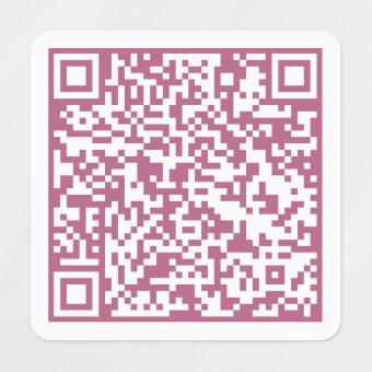 Pink | QR Code Fabric Clothing Labels | Zazzle