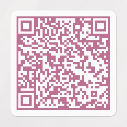 Pink | QR Code Fabric Clothing Labels | Zazzle