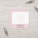 Pink QR Code Logo Business Card | Zazzle