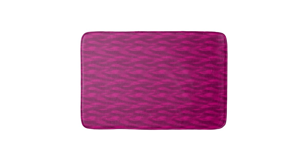 Pink Raspberry Water Bathroom Mat | Zazzle