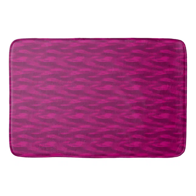 Pink Raspberry Water Bathroom Mat | Zazzle