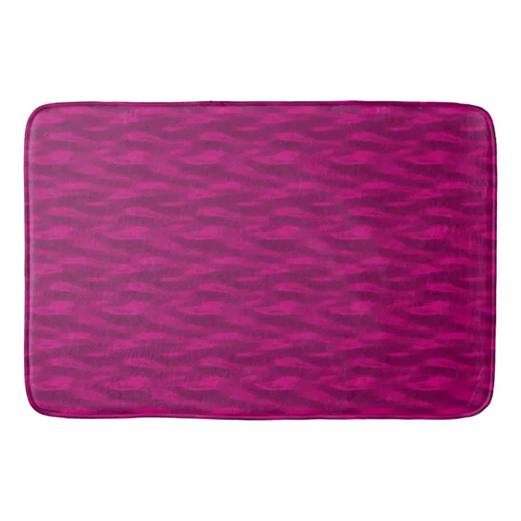 Pink Raspberry Water Bathroom Mat | Zazzle