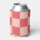 Pink Red Checkerboard Retro Classic Checks Can Cooler | Zazzle