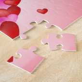 Pink Red Hearts Jigsaw Puzzle | Zazzle