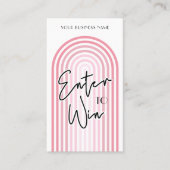 Pink Retro Arch Business Prize Draw Raffle Ticket | Zazzle