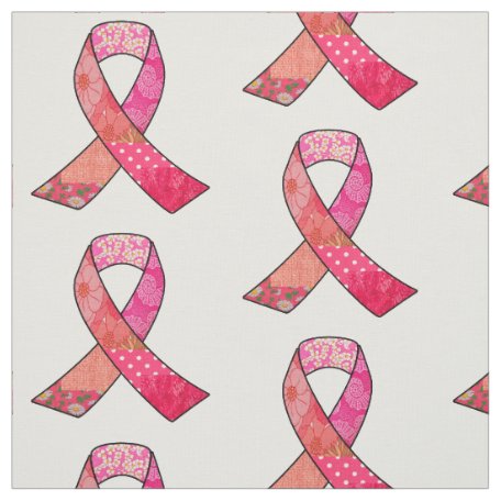 Breast cancer awareness support fabric | Zazzle