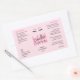 Pink Retro Font Lash Extensions Cleanser Wrapper Rectangular Sticker ...