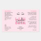 Pink Retro Font Lash Extensions Cleanser Wrapper Rectangular Sticker ...