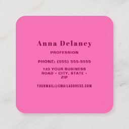 Pink Retro Inspired Business Card | Zazzle