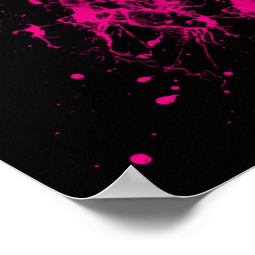 PINK RETRO PEACE SIGN POSTER | Zazzle