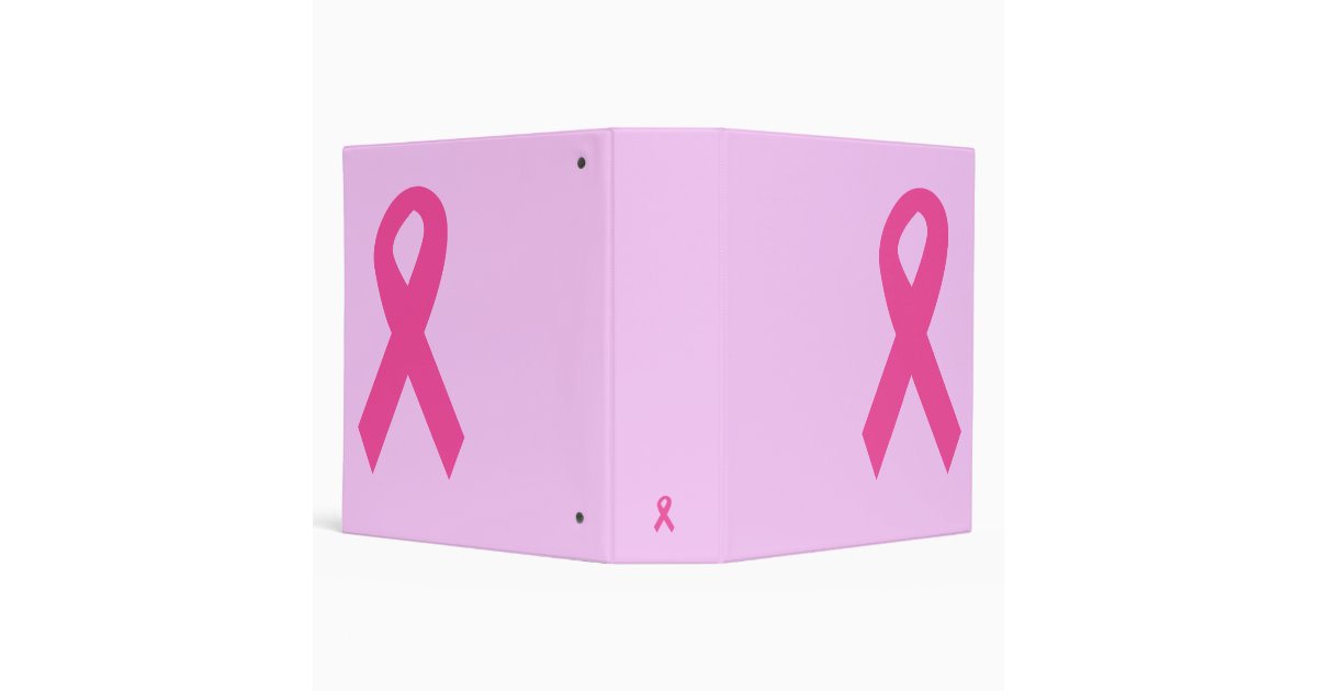 Pink Ribbon Binder | Zazzle