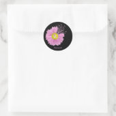 Pink Ribbon Breast Cancer Awareness Daisy Classic Round Sticker | Zazzle