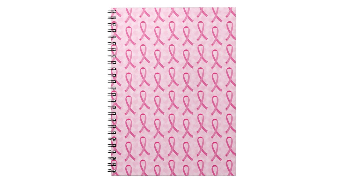 Pink Ribbon Breast Cancer Awareness Notebook | Zazzle