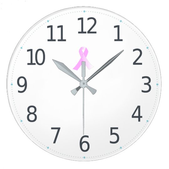 Pink Ribbon Breast Cancer Awareness | Wall Clock | Zazzle.com