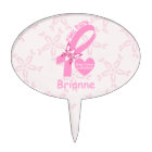 Pink Awareness Ribbon Cake Topper | Zazzle.com
