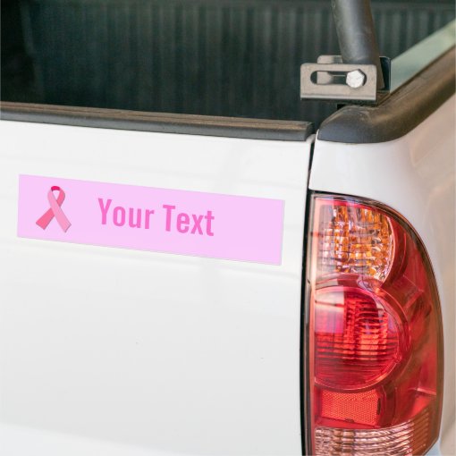 Pink Ribbon Bumper Sticker | Zazzle