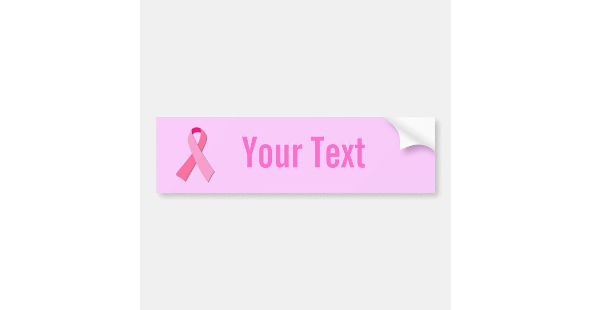 Pink Ribbon Bumper Sticker | Zazzle
