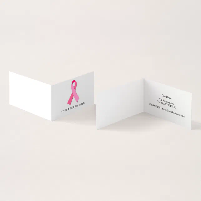 Pink Ribbon Business Card | Zazzle