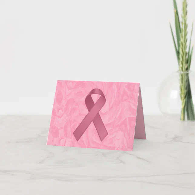 Pink Ribbon Card | Zazzle