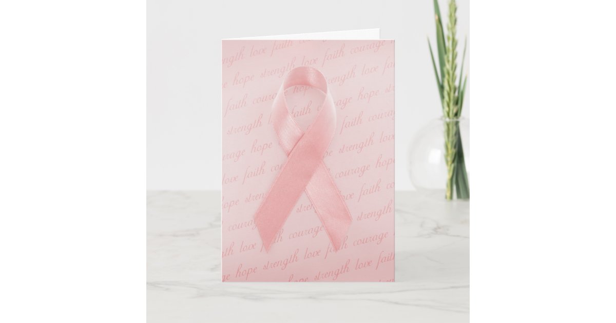 Pink Ribbon card | Zazzle