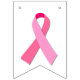 Pink Ribbon for Breast Cancer Awareness Bunting Fl Bunting Flags | Zazzle
