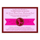 Pink Ribbon Fundraising Event Invitation | Zazzle.com