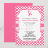 Pink Ribbon Fundraising Event Invitation | Zazzle