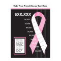 Pink Ribbon Fundraising Poster | Zazzle