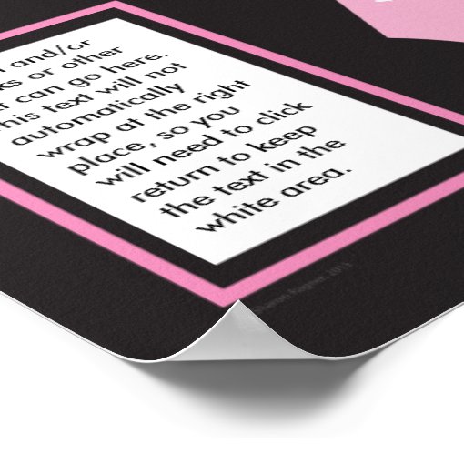 Pink Ribbon Fundraising Poster | Zazzle