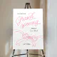 Pink Ribbon Hand Drawn Business Grand Opening Sign | Zazzle