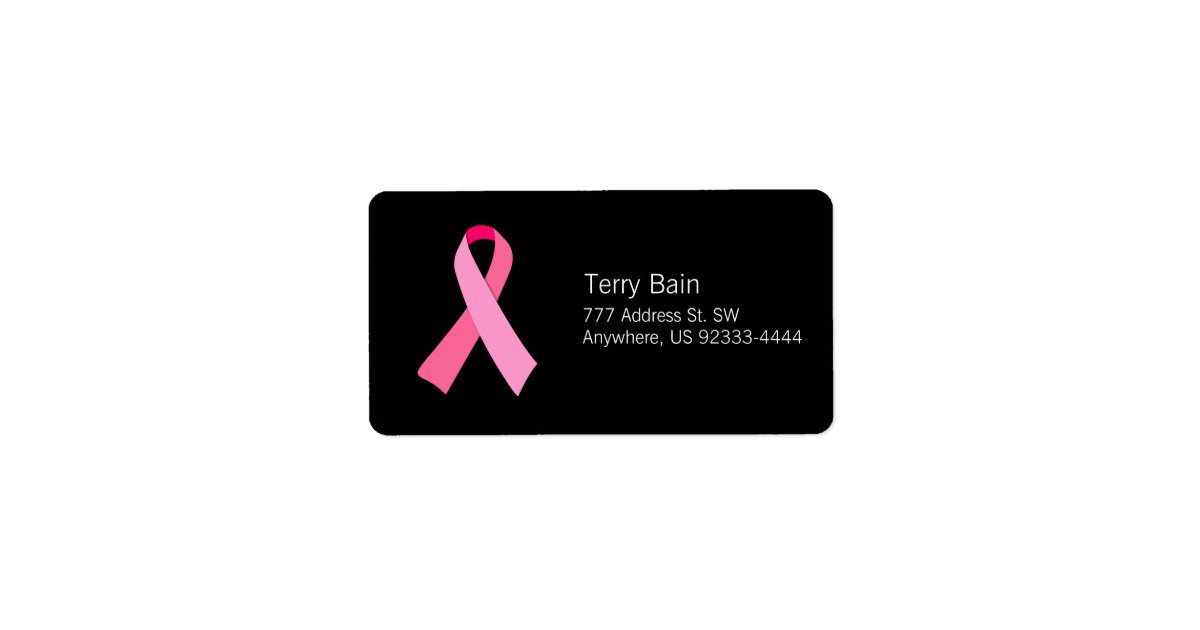 Pink Ribbon Label | Zazzle