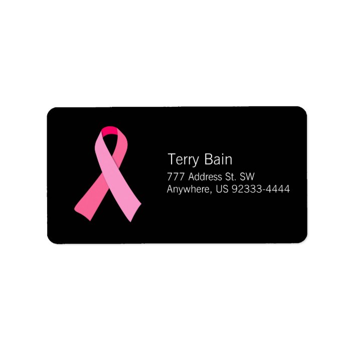 Pink Ribbon Label | Zazzle.com
