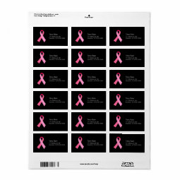 Pink Ribbon Label | Zazzle