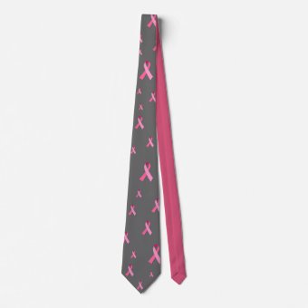 Pink Ribbon Neck Tie | Zazzle
