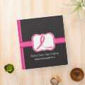 Pink Ribbon Organizer Binder | Zazzle