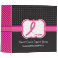 Pink Ribbon Organizer Binder | Zazzle