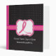 Pink Ribbon Organizer Binder | Zazzle