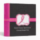 Pink Ribbon Organizer Binder | Zazzle