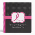 Pink Ribbon Organizer Binder | Zazzle