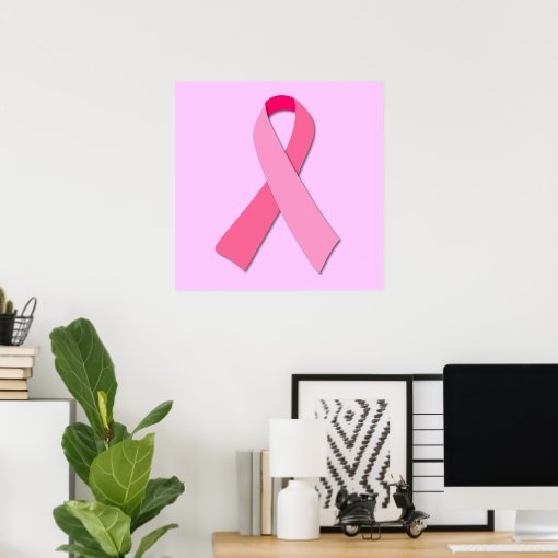 Pink Ribbon Poster | Zazzle