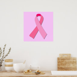 Pink Ribbon Poster | Zazzle
