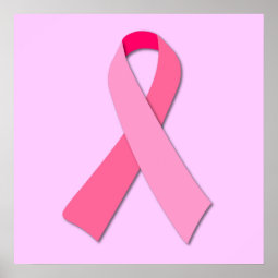 Pink Ribbon Poster | Zazzle