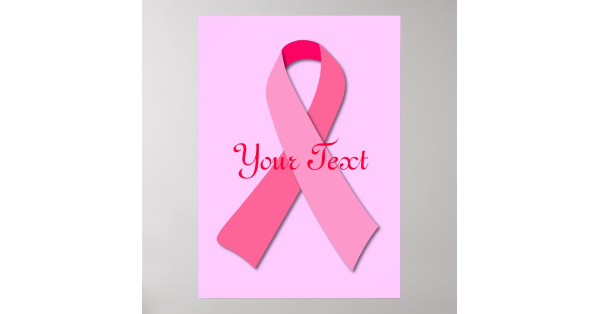 Pink Ribbon Poster | Zazzle