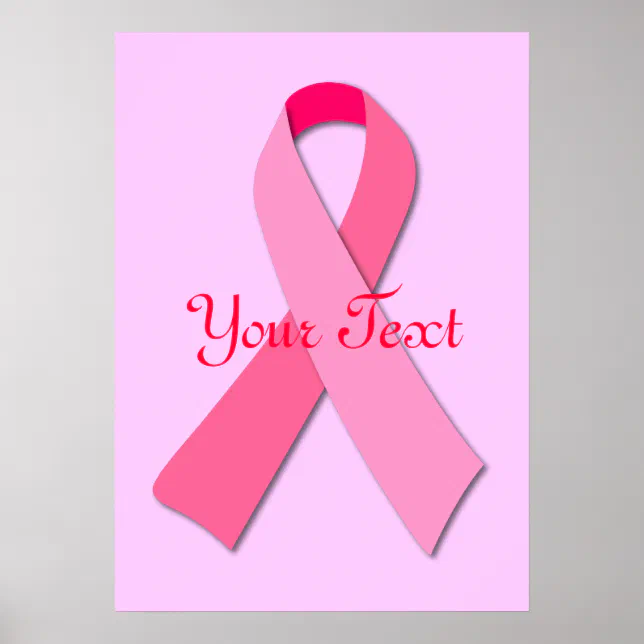 Pink Ribbon Poster | Zazzle