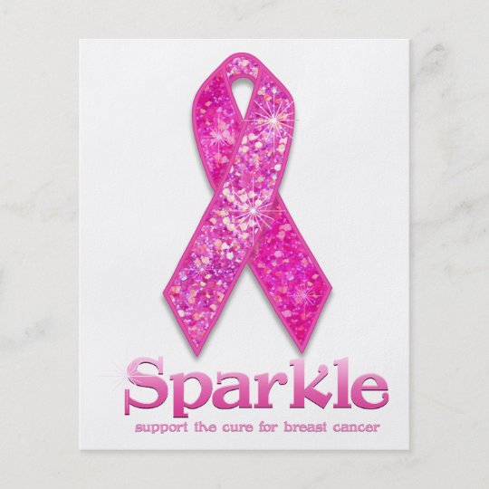 Pink Ribbon Sparkle gifts Flyer | Zazzle.com