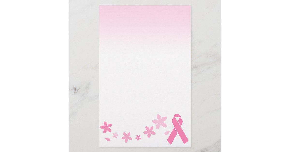 Pink Ribbon Stationery | Zazzle