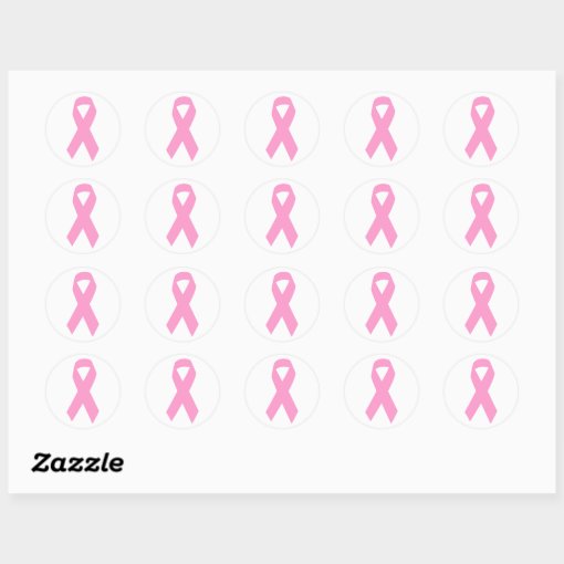 Pink Ribbon Sticker | Zazzle