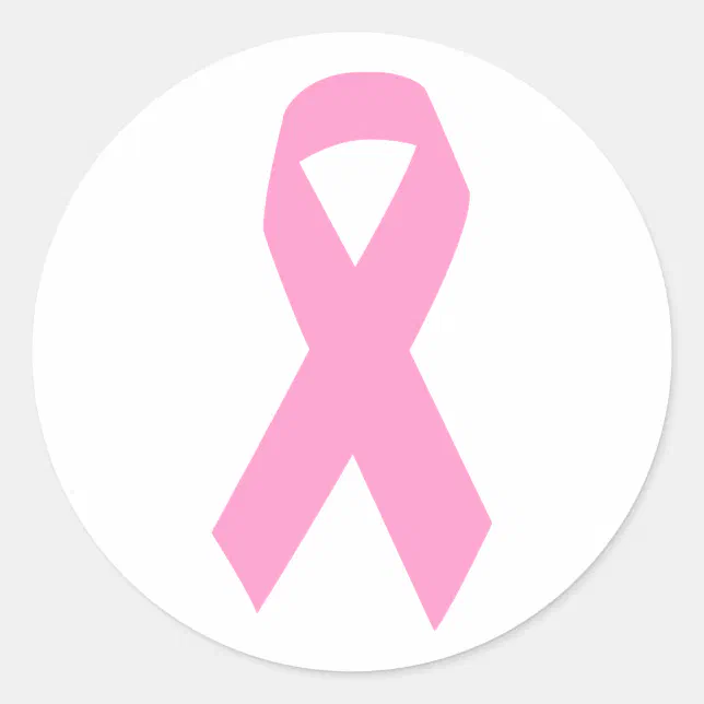 Pink Ribbon Sticker | Zazzle