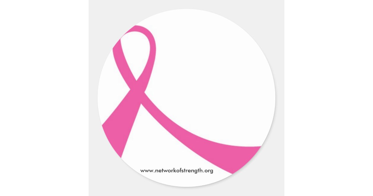Pink Ribbon Stickers | Zazzle