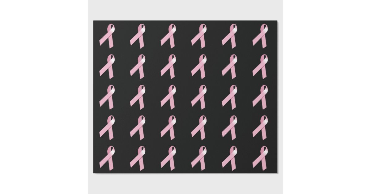 Pink Ribbon Support Breast Cancer Awareness Wrapping Paper | Zazzle